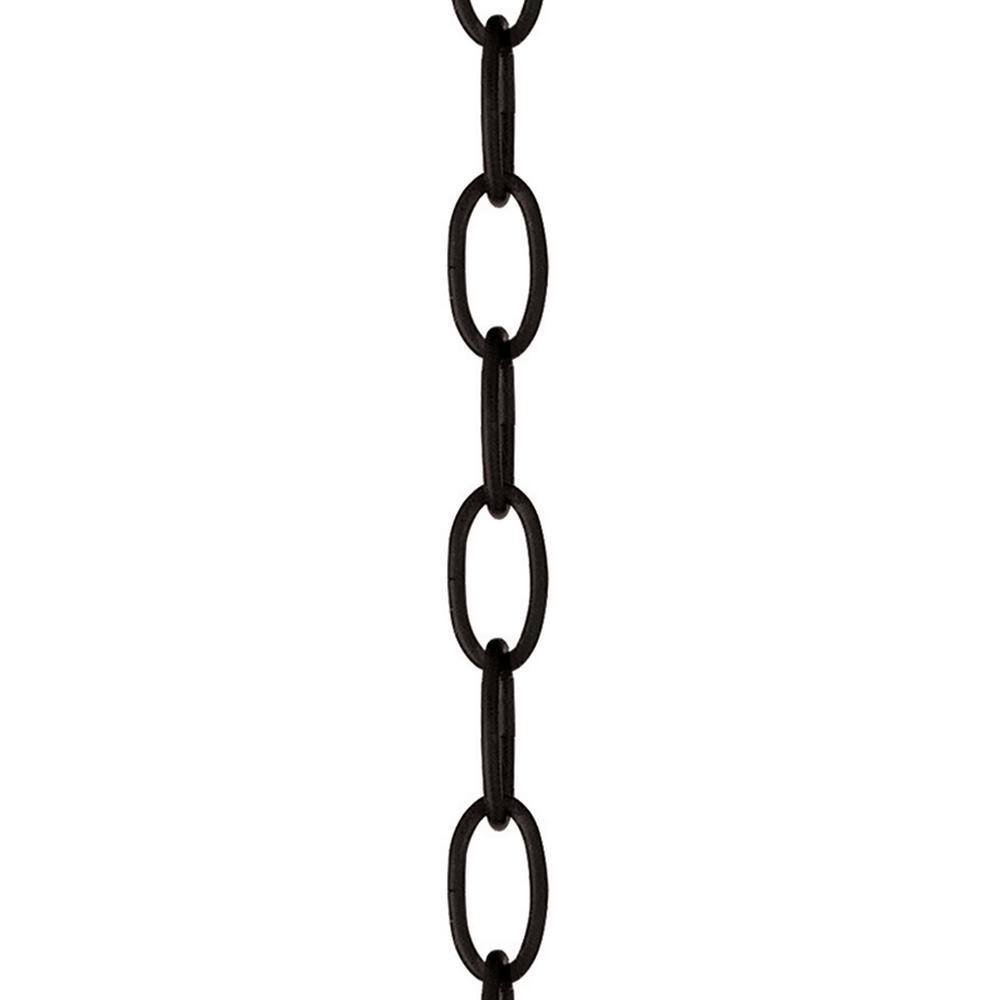 AVIANCE LIGHTING 6 ft. Shiny Black Standard Decorative Chain HD53977 ...