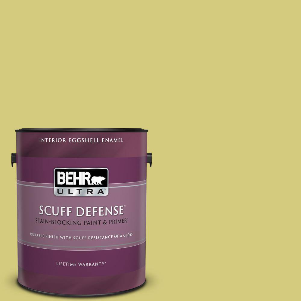 BEHR ULTRA 1 gal. #P350-4 Spring Grass Extra Durable Eggshell Enamel ...