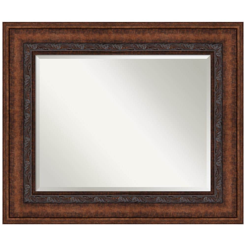Amanti Art Decorative Bronze 37.5 in. W x 31.5 in. H Framed Beveled ...