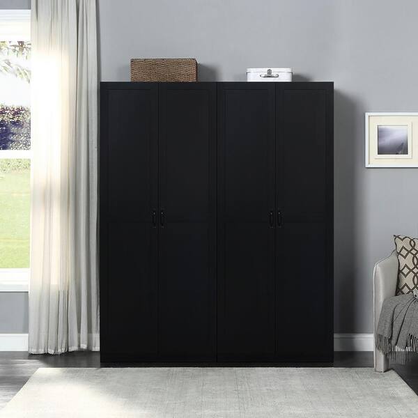 Black wardrobe set cheap store