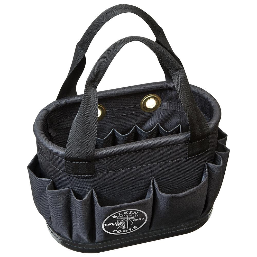 Klein Tools Hard-Body Bucket, 29-Pocket Aerial Bucket, Black ...