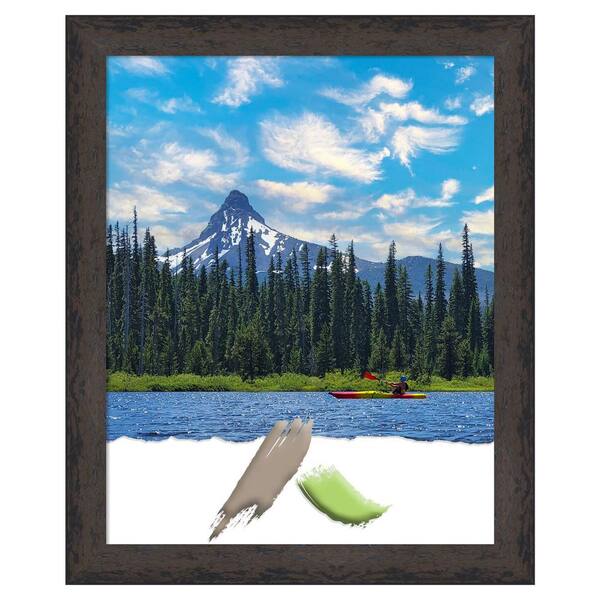 Amanti Art 24 in. x 36 in. Classic Honey Silver Picture Frame Opening ...