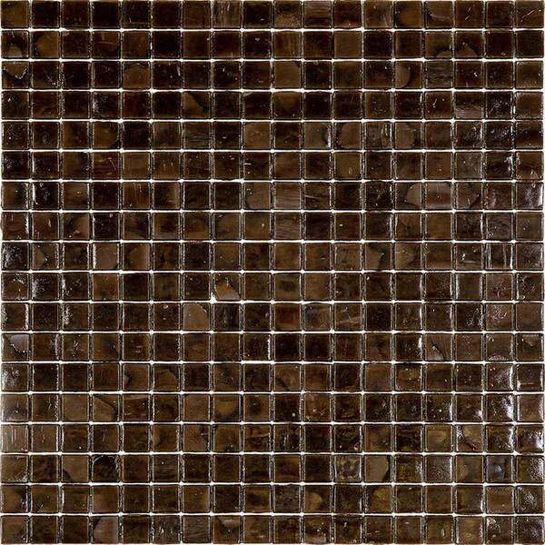 Apollo Tile Skosh 4" x 6" Glossy Russet Brown Glass Mosaic Uniform ...