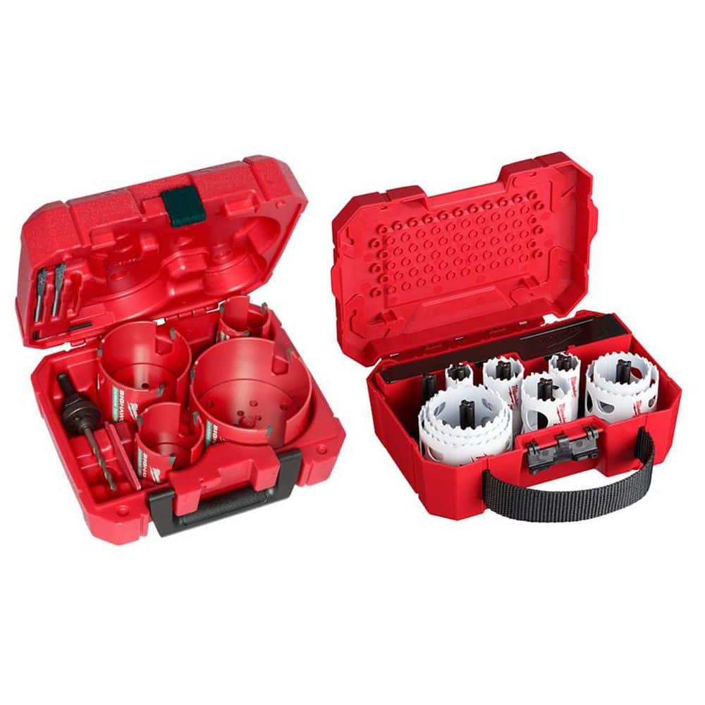 Reviews for Milwaukee BIG HAWG Carbide Hole Saw Kit (8-Piece) & Hole Dozer Gen Purpose Bi-Metal ...