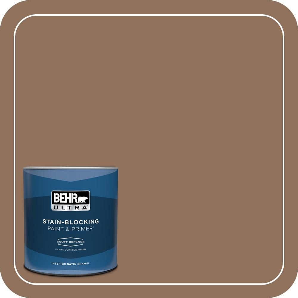 BEHR ULTRA 1 qt. #N240-6 Wild Mustang Extra Durable Satin Enamel ...