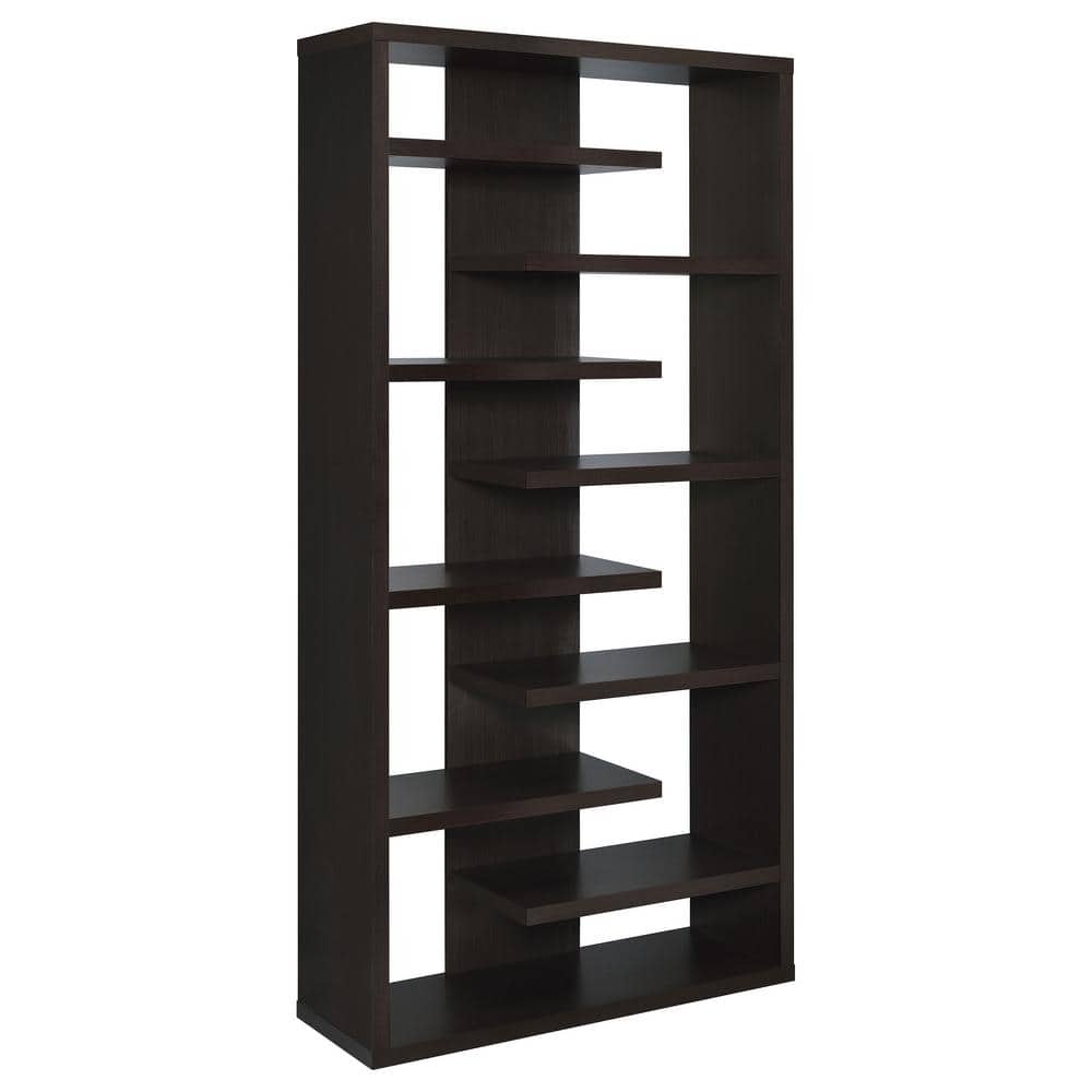 Reviews for Coaster 70.75 in. Cappuccino Wood 8-Shelf Bookcase | Pg 1 ...