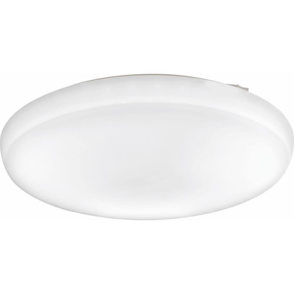 Lithonia Lighting Low Profile Round 20 in. White LED Flush Mount Light ...