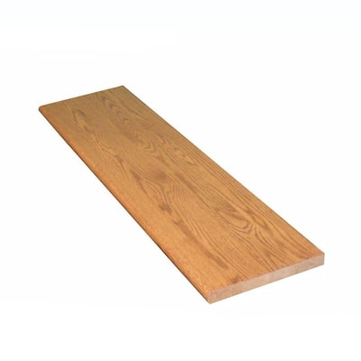 Stairtek 1 in. x 10.5 in. x 36 in. Prefinished Natural Red Oak Tread ...