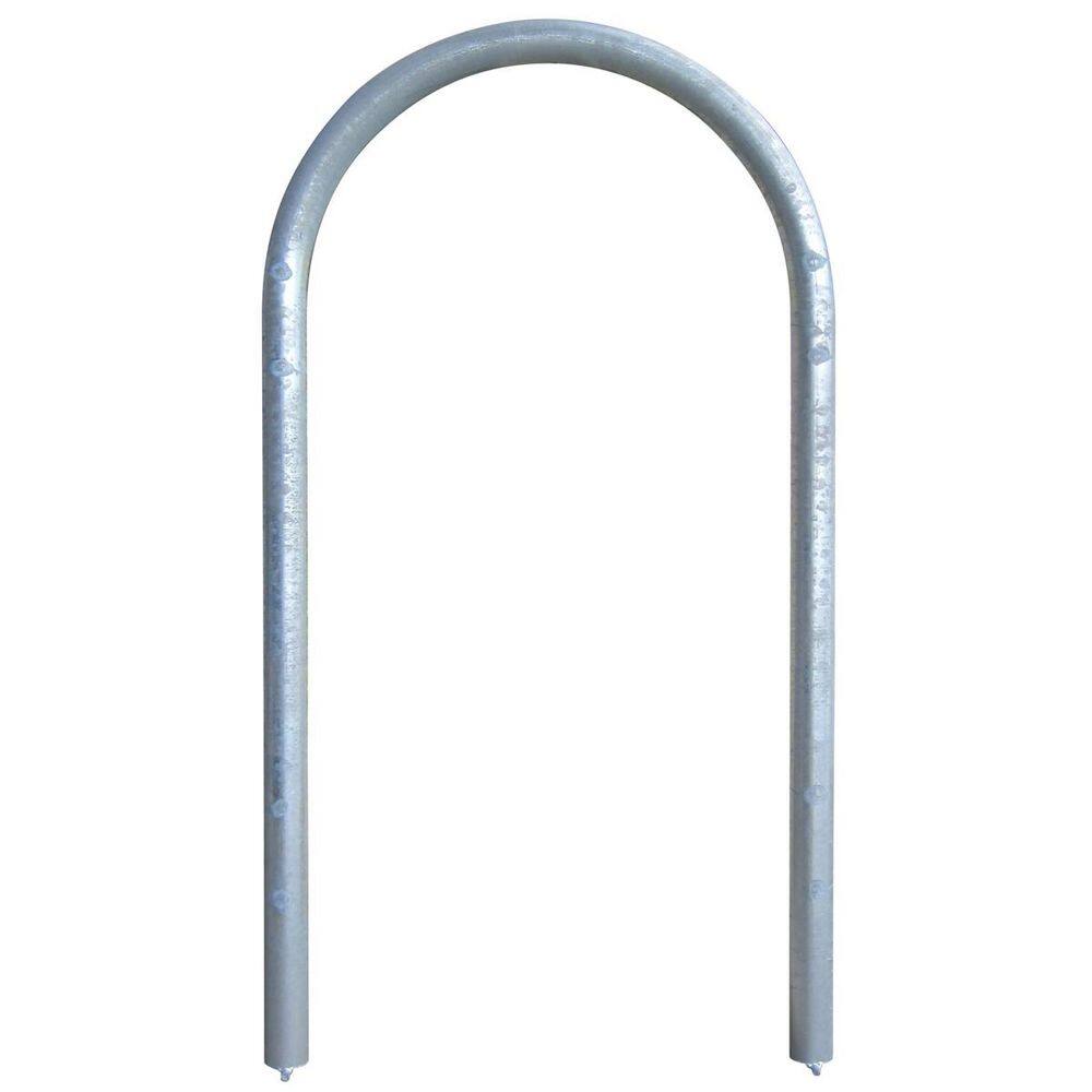 Dero Hoop Rack Galvanized In-Ground Mount HR-IG-GV - The Home Depot