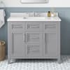 Home Decorators Collection Mayfield 42 in. Single Sink American Gray ...