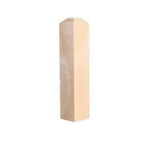 HOUSE OF FARA 1-1/4 in. x 1-1/4 in. x 6 in. Oak Wood Outside Corner ...