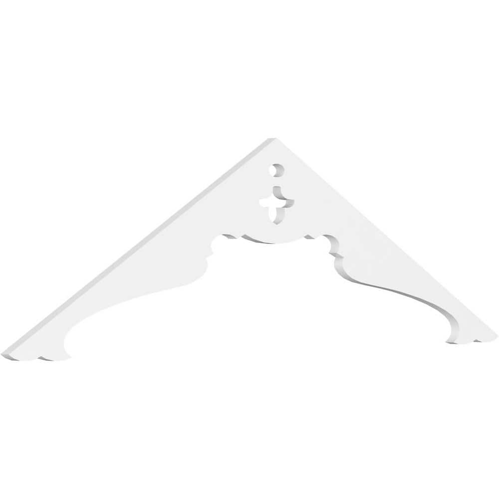 Ekena Millwork 60 in. W x 17 1/2 in. H x 1 in. P (7/12) Pitch Heath ...