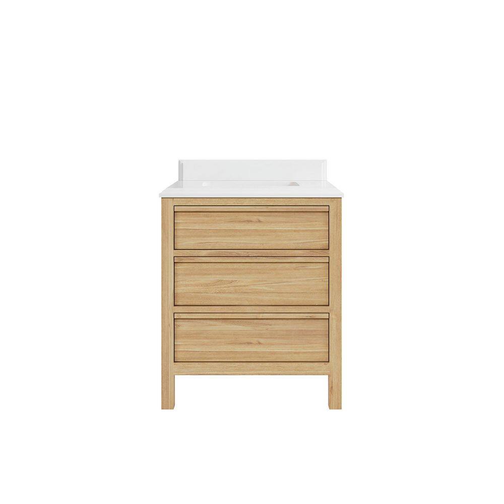 Willow Collections Elizabeth 30 in. W x 22 in. D x 36 in. H Bath Vanity ...
