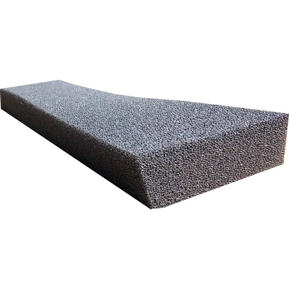 GutterFoam Pro FR 4 ft. Plastic Foam Filter Gutter Guard for 6 in. Half ... GutterFoam Pro FR 4 ft. Plastic Foam Filter Gutter Guard for 6 in. Half ...