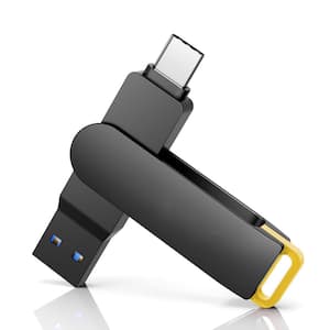 Yichuhaoxi 128GB Type C Flash Drive 2 in 1 OTG USB 3.0 + USB C Memory Stick with Keychain Dual ...