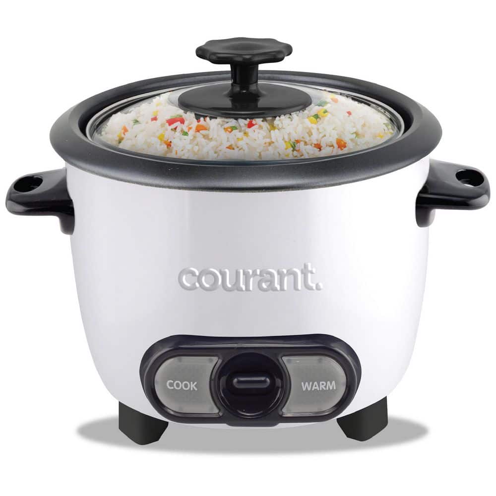 Courant 8-Cup (Cooked) Rice Cooker, Removable Non-Stick Bowl, One Touch ...