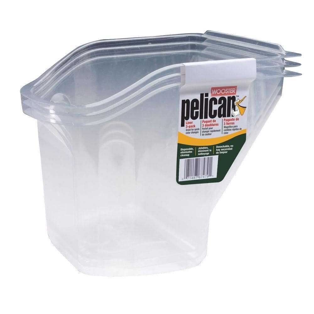 Wooster 1 qt. Pelican Pail Liner (3-Pack) 0B87290000 - The Home Depot