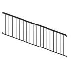 Pegatha Plus 8 ft. x 36 in. Black Fine Textured Aluminum Stair Rail Kit ...