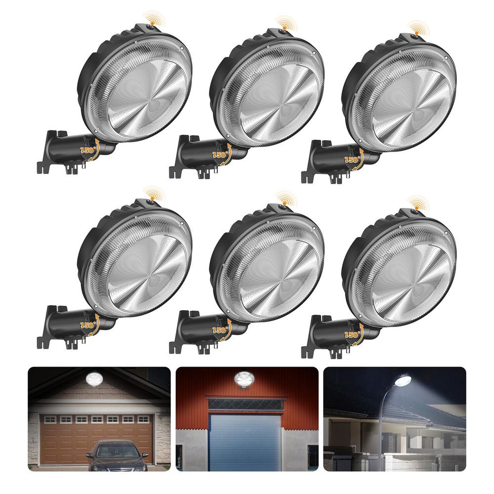 AIKVSXER 30000 Lumens Black Outdoor Integrated LED Street Area Light ...