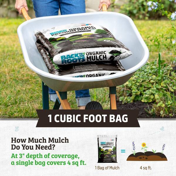 Back to the Roots 1 cu. ft. Organic Bark Bagged Mulch 47083-DS - The ...