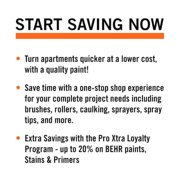 BEHR PRO 5 gal. i300 White Base Dead Flat Interior Paint PR31005 - The ...