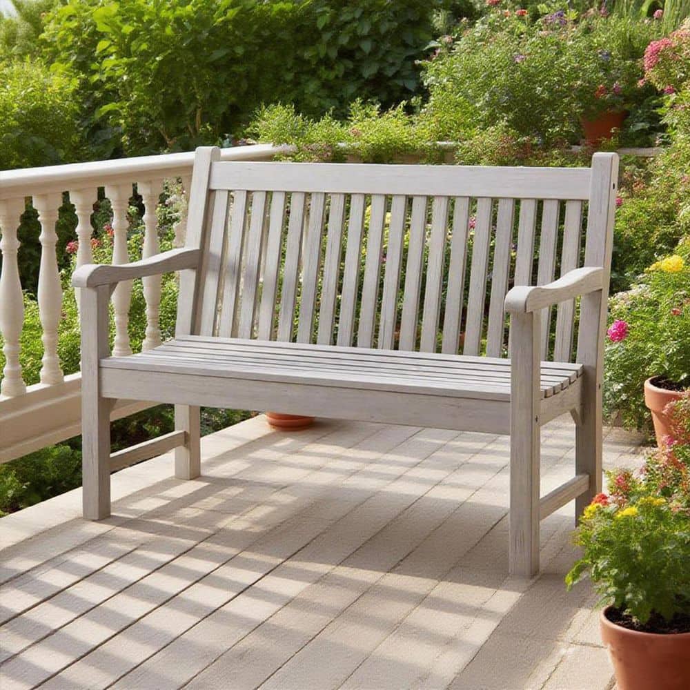 Eongdn All-Weather Polystyrene Lumber 2-Person Plastic Outdoor Garden ...