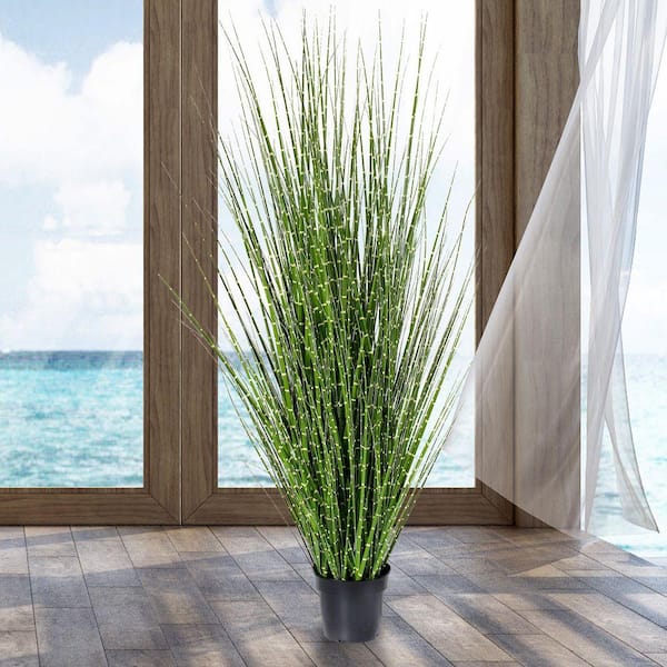Regency International 36 in. Artificial Fountain Grass in Pot MTF22015 ...