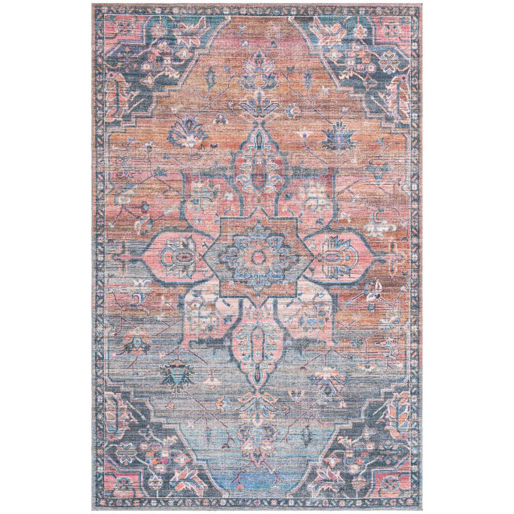 Unique Loom Nostalgia Gem Multi 6 ft. x 9 ft. Machine Washable Area Rug ...