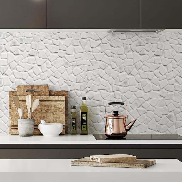 Glass River Rock Backsplash Ideas 30 Green Backsplash Ideas For The
