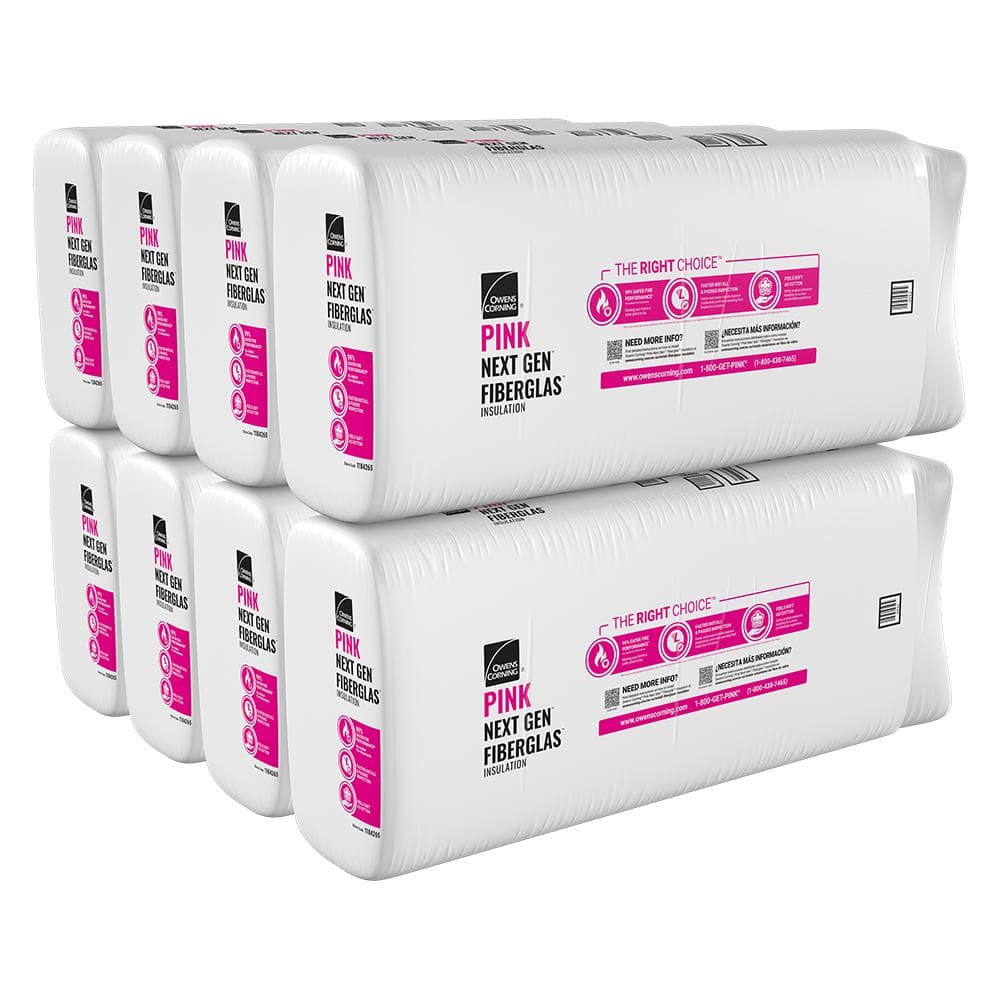 Owens Corning R-15 Unfaced Fiberglass Insulation Batt 23 in. x 93 in ...