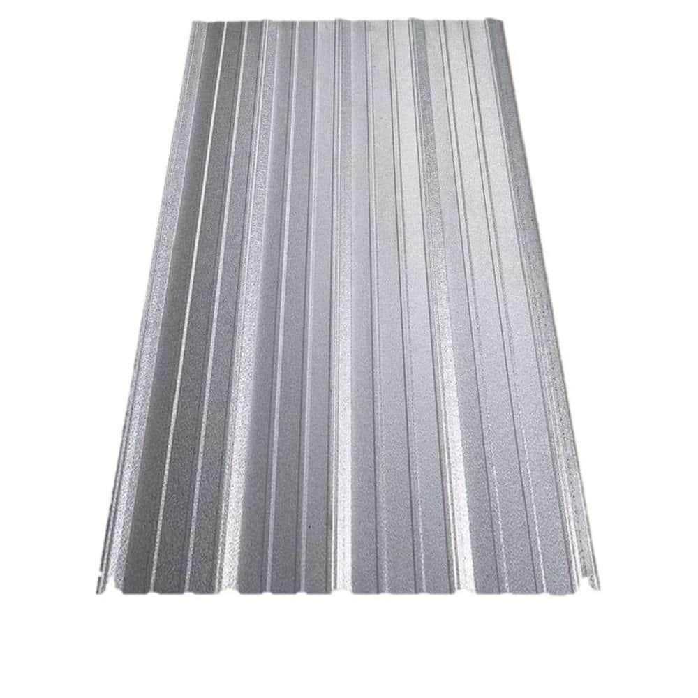 Reviews for Gibraltar Building Products 12 ft. SM-Rib Galvanized Steel ...