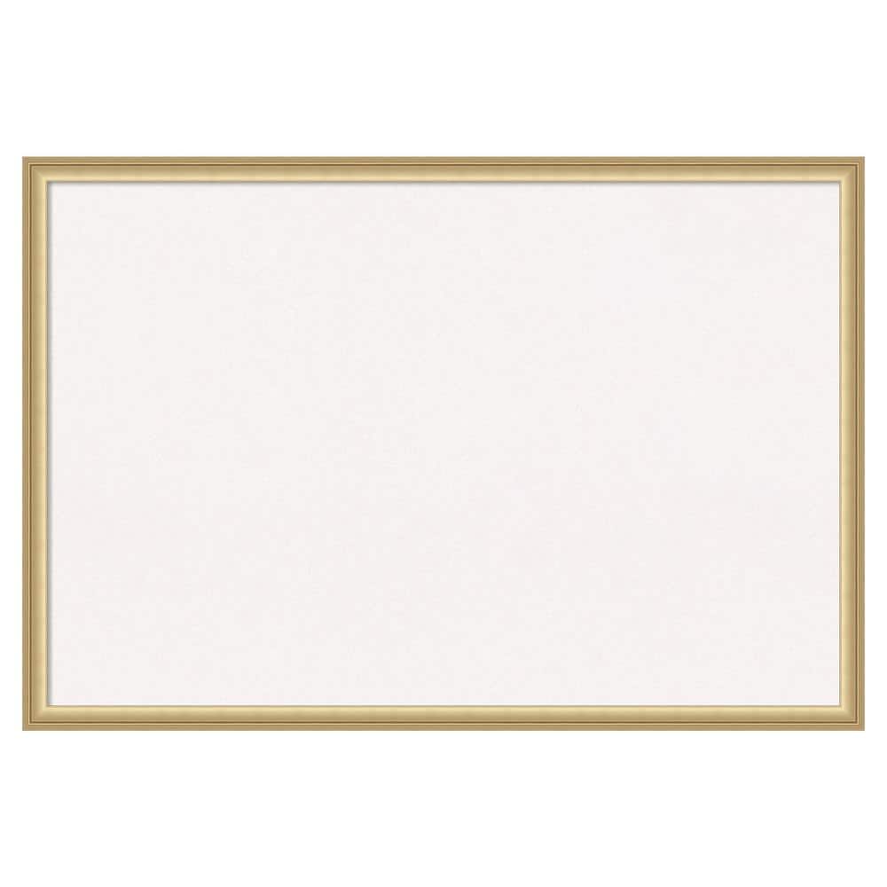 Amanti Art Florence Gold White Corkboard 38 in. x 26 in. Bulletin Board ...