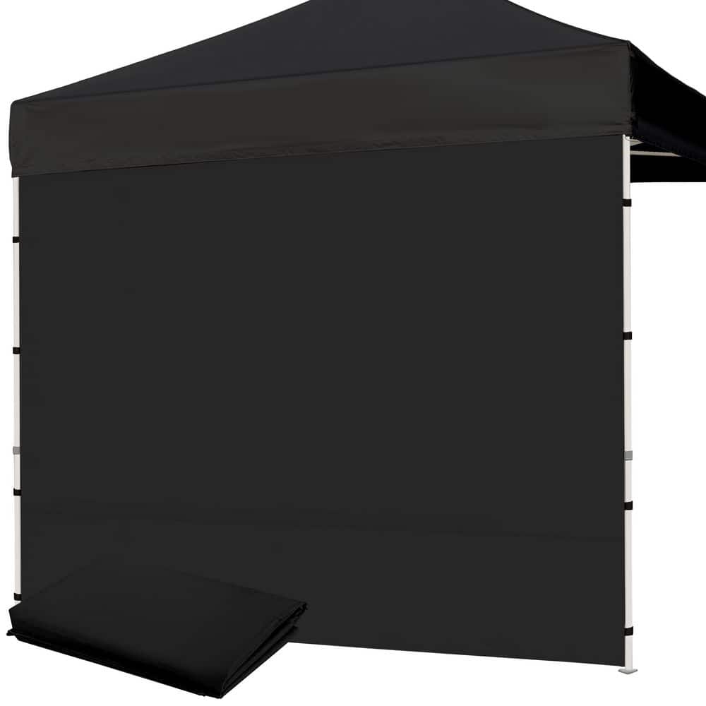 CoastShade 10 ft. x 10 ft. Black SunWall Canopy Wall Sidewall Canopy ...
