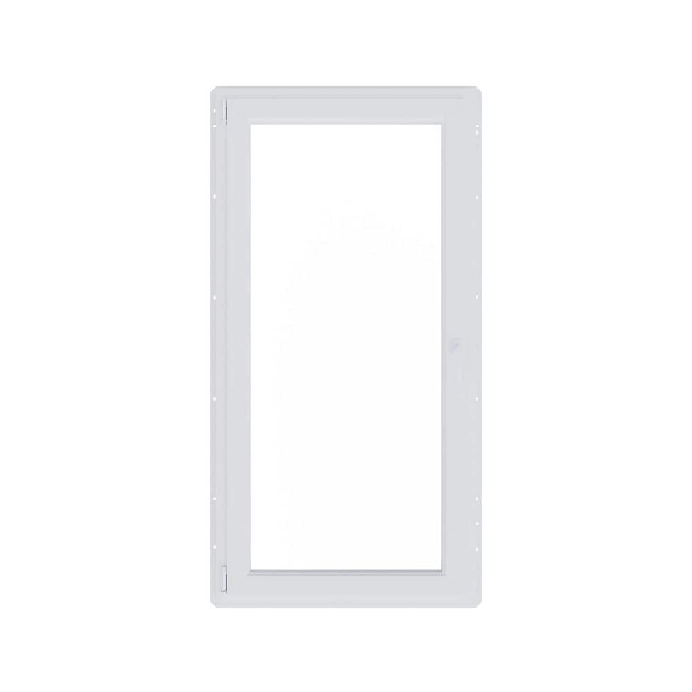 TAFCO WINDOWS 30 in. x 60 in. White Left-Hand Double-Pane Insulated ...