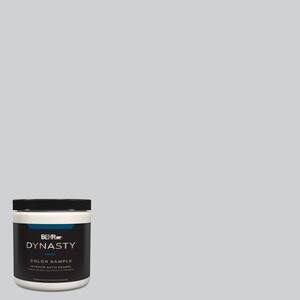 BEHR PREMIUM PLUS 8 oz. #N510-1 Silver Shadow Satin Enamel Interior ...