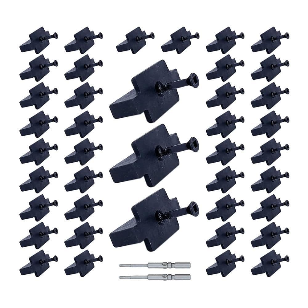 Afoxsos Universal Nylon Decking Fasteners Hidden Clips Preloaded T ...