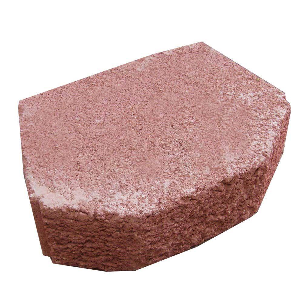 Carmelo Rojo 12 in. x 9 in. Concrete Garden Wall Block 377-919 - The ...