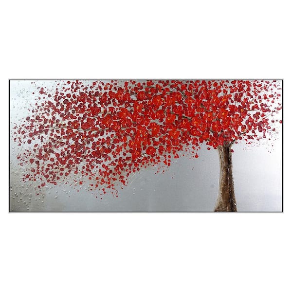 Classy Art 1-Piece Framed Mixed Media Abstract Wall Art 28 in. x 55 in ...