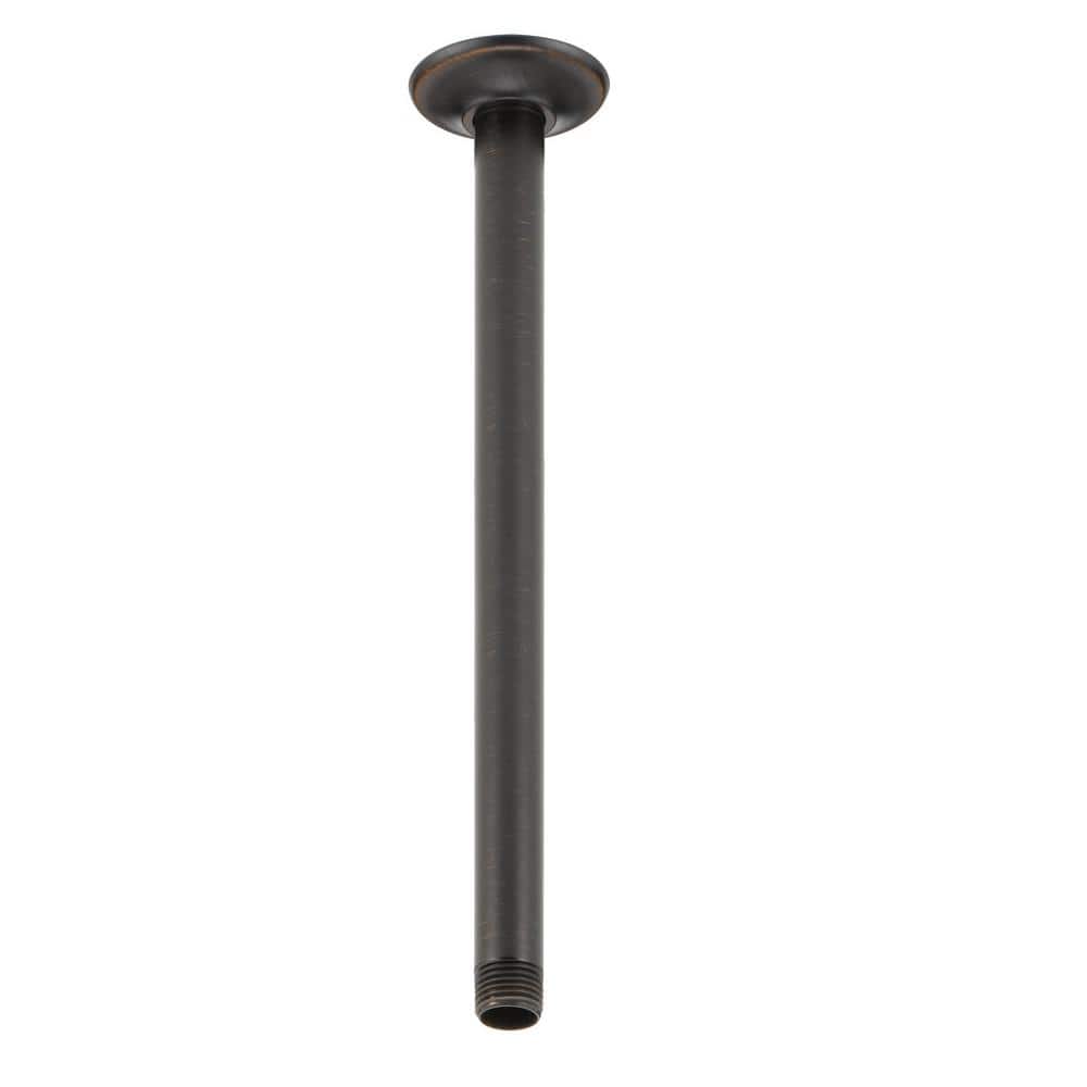 Delta 14 in. Ceiling Mount Shower Arm and Flange in Venetian Bronze ...