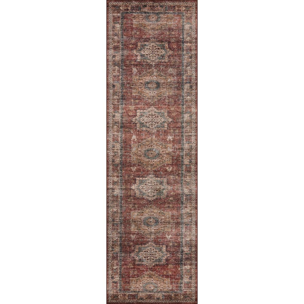 Loloi Anniston Spice/Multi 2 ft. 6 in. x 10 ft. Machine Washable Runner ...