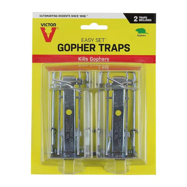 Victor Easy-Set Outdoor Gopher Trap (2-Pack) M0611 - The Home Depot