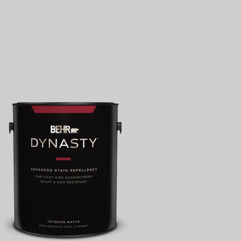 BEHR DYNASTY 1 gal. #N460-2 Planetary Silver Matte Interior Stain ...