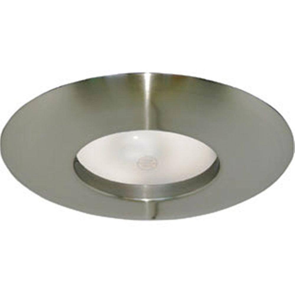 Design House 6 in. Satin Nickel Recessed Lighting Wide Trim Ring 519546 ...
