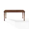 CROSLEY FURNITURE Shelby Dark Cherry Wood 65.25 in. 4-Legs Dining Table ...