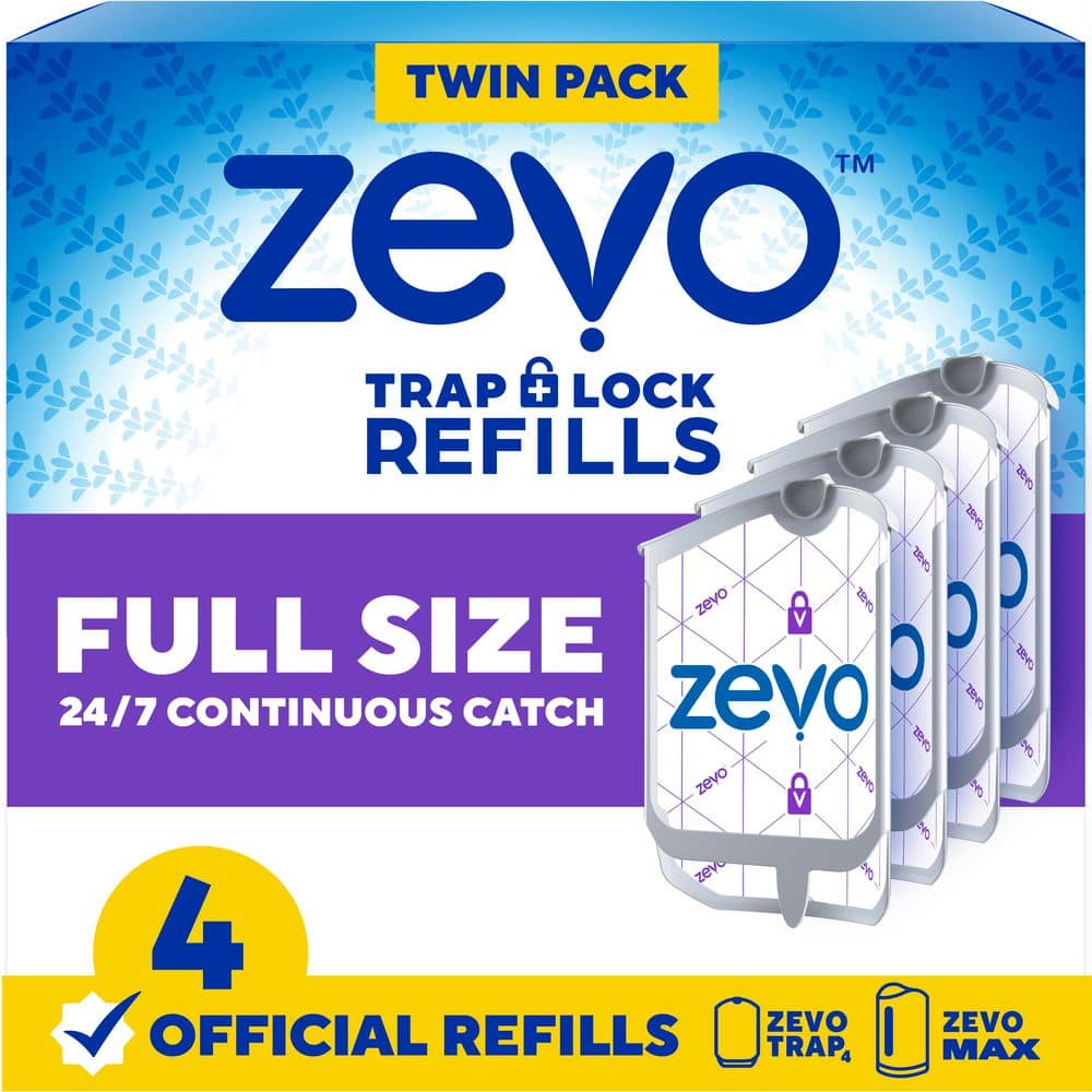 ZEVO Flying Insect Trap Full Size Refill-4 Refill Cartridges ...