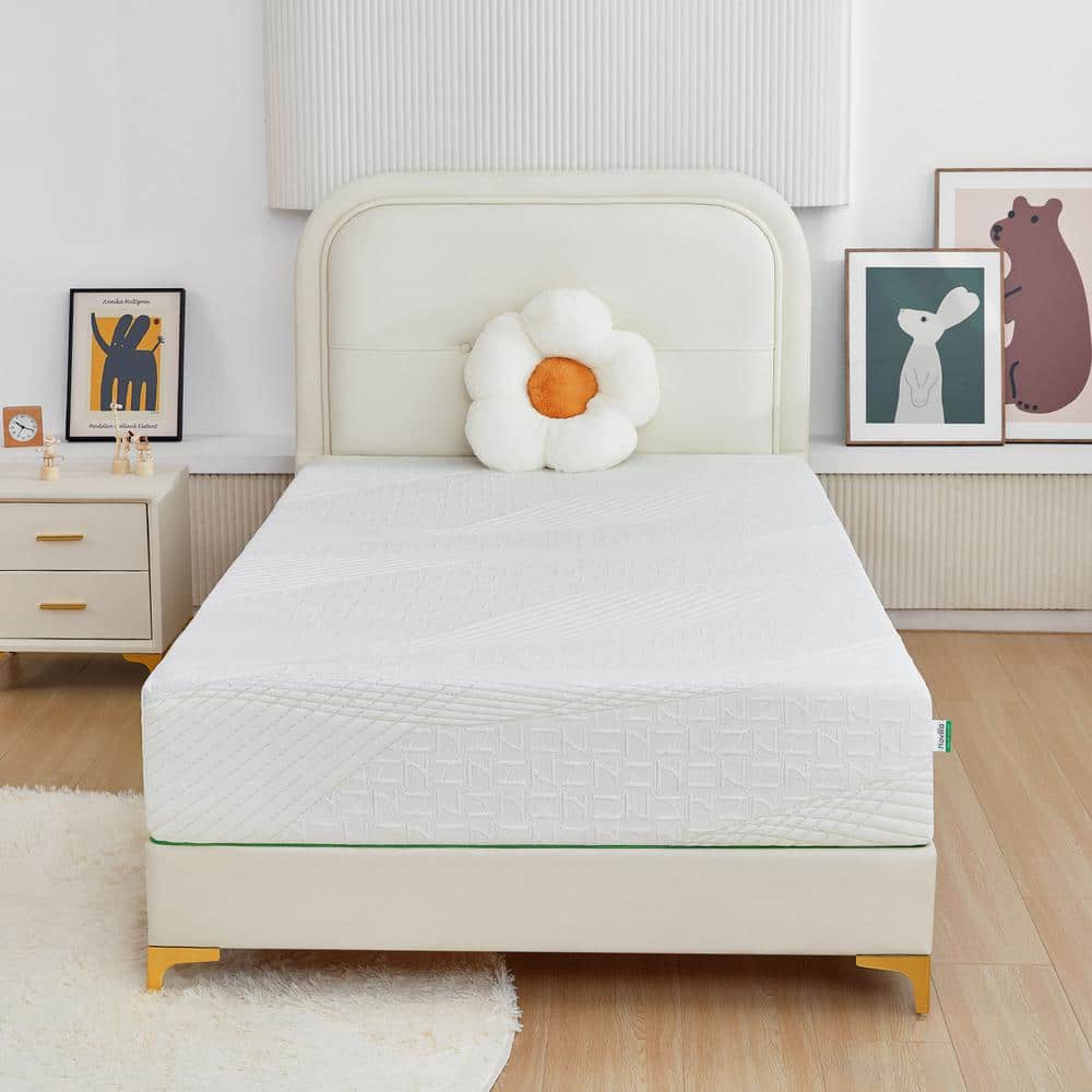 Novilla King Medium Cooling Gel Memory Foam 8 in. Pressure Relief Bed ...