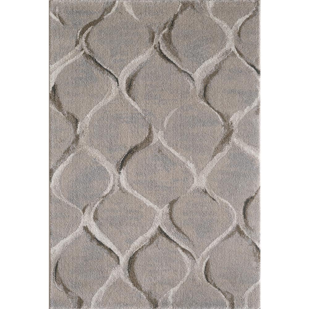 MILLERTON HOME Rue Light Gray 8 ft. x 10 ft. Ombre Moroccan Area Rug ...
