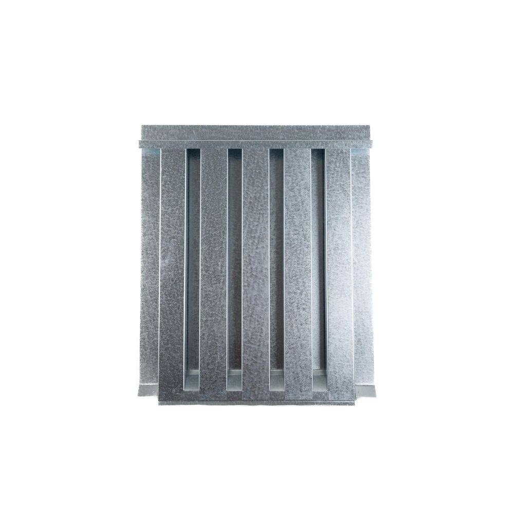 12 in. x 12 in. Square Galvanized Steel Fire/Ember Resistant Gable Vent ...