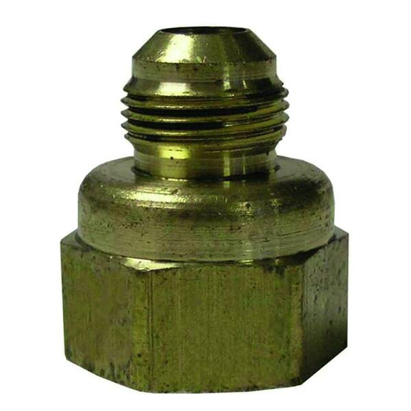 Everbilt 3/8 in. x 1/2 in. Lead-Free Brass Fine Thread Flare x FIP ...