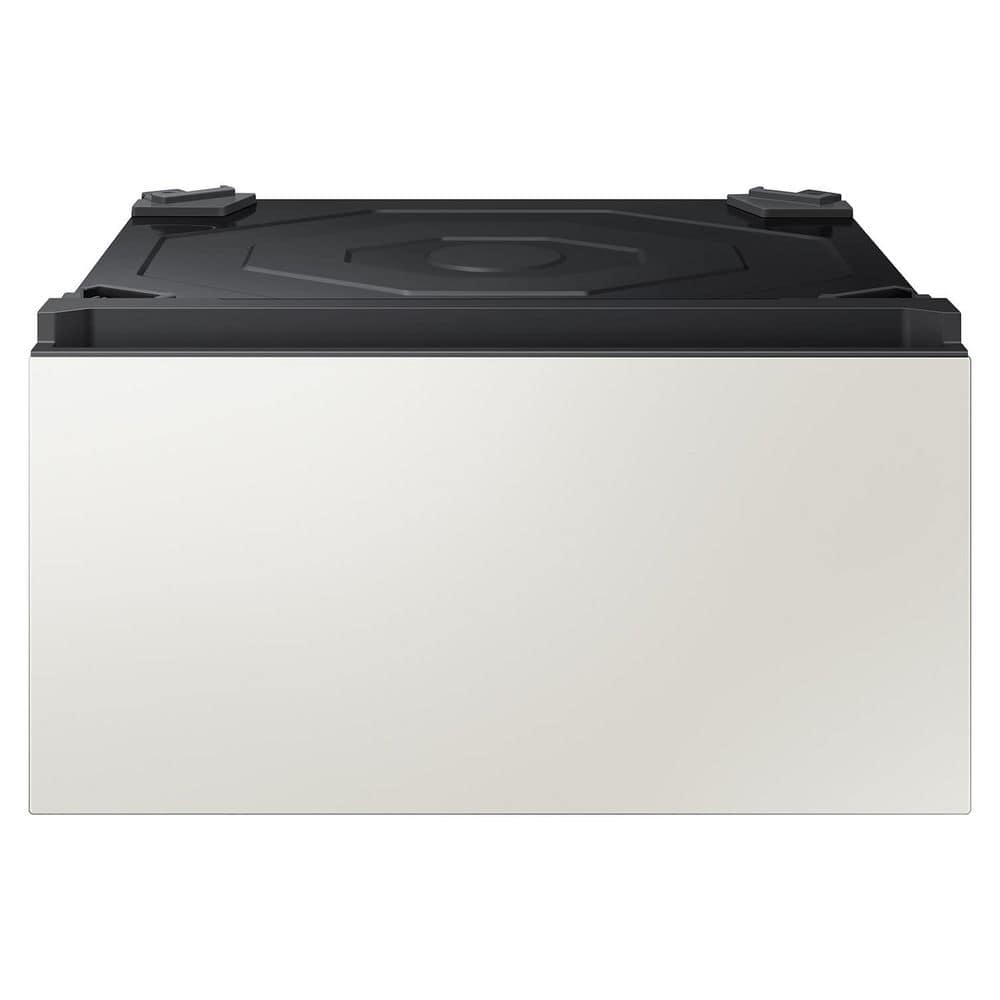 Samsung 27 in. Bespoke Front Load Laundry Pedestal in Ivory/White with ...